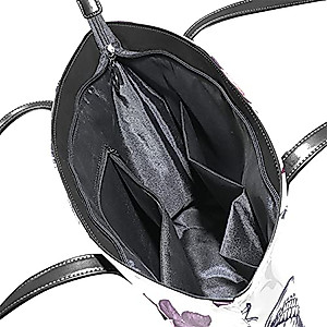 Skulls And Flower Handbags Shoulder Bags Leather Crossbody Handbag for Women Tote Satchel