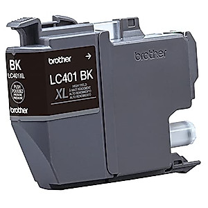 Brother Genuine LC401XLBK High Yield Black Ink Cartridge