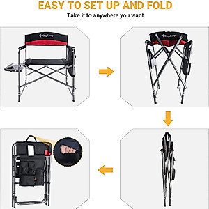 KingCamp KC2009_Black/MediumGrey-USVC5, OVERSIEZD, RED-2 Pack