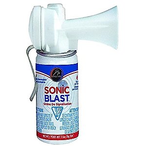 Falcon Safety Products FSB1 Sonic Blast with Clip - White , 1 oz.