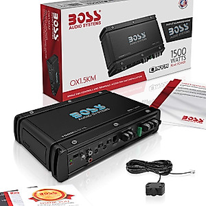 BOSS Audio Systems OX2.600 2 Channel Car Amplifier – 600 Watts, Full Range, Class A/B, 2-8 Ohm Stable, MOSFET Power Supply, Bridgeable