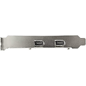 StarTech.com 2 Port PCI Express FireWire Card - 1394a Firewire - TI TSB82AA2 Chipset - Windows & Mac Compatible (PEX1394A2V2)