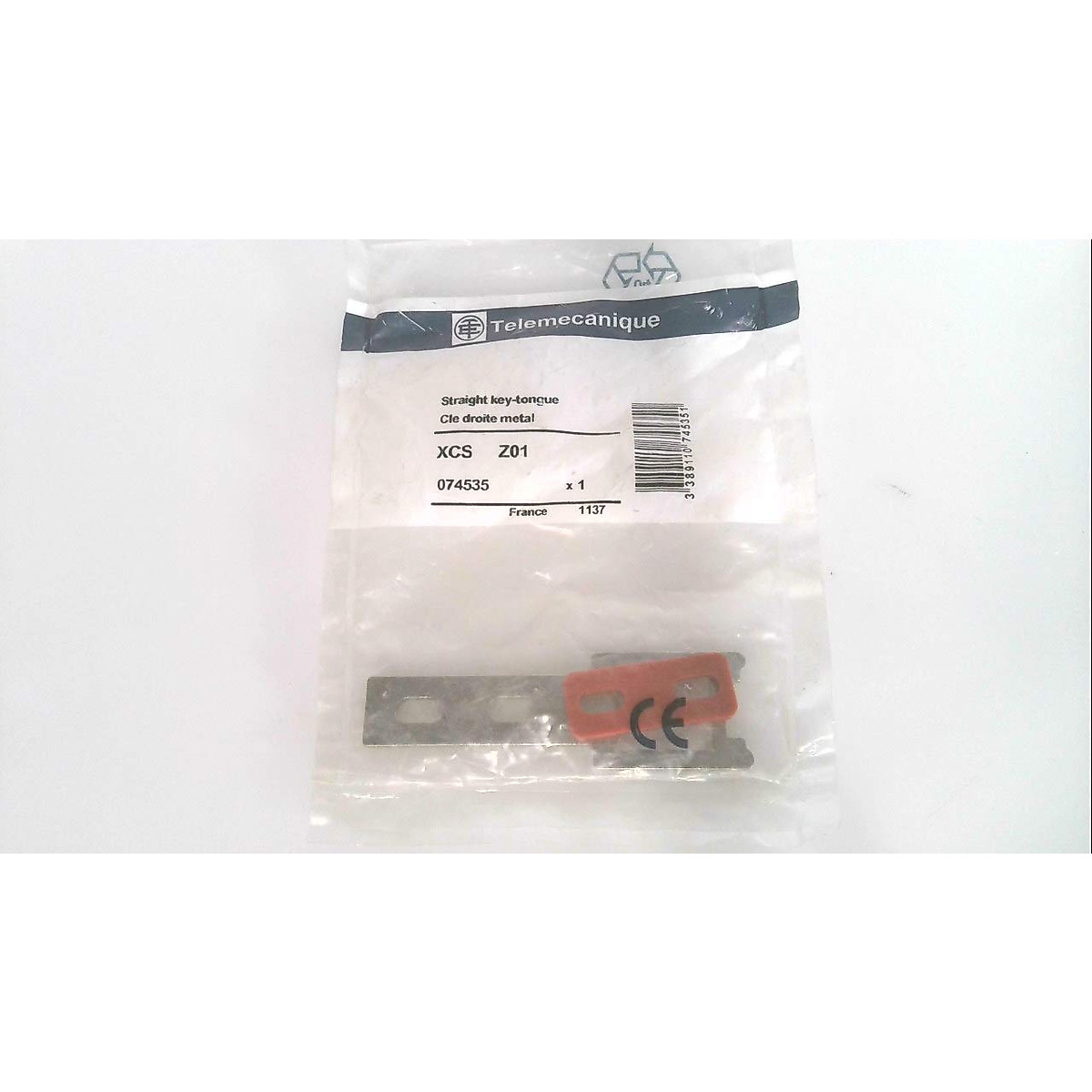 TELEMECANIQUE SENSORS XCSZ01 SAFETY INTERLOCK SWITCH KEY