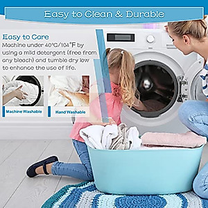 Queen Size Quilted Fitted Mattress Pad, 100% Waterproof Breathable Mattress Protector, Noiseless Hollow Cotton Mattress Topper, Fitted 8"-26" Deep, Dust Proof