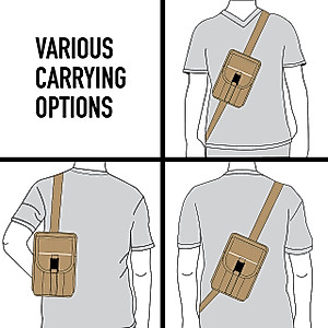 Rothco Heavyweight Classic Canvas Passport Travel Pouch, Black