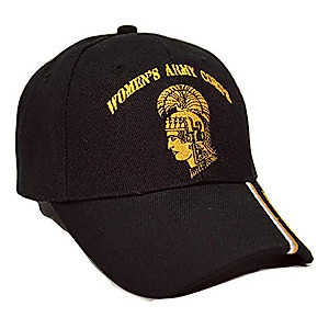 Trade Winds Women's Army Corps U.S. Army Black WAC Embroidered Cap Hat CAP564 (TOPW)