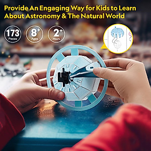 CubicFun Toys for Kids 8-12, 3D Puzzles for Kids National Geographic Movable Solar System for Kids STEM Toys Solar System Project Kit, Arts Crafts for Kids for Kids Ages 8-13 Boy Girl