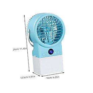 IMIKEYA Portable Air Conditioner, Personal Mini Air Conditioner with Timing, Evaporative Air Cooler, 7 Colors Light, 3 Speeds Quiet Portable AC, Desk Air Conditioner Fan for Personal Home Office