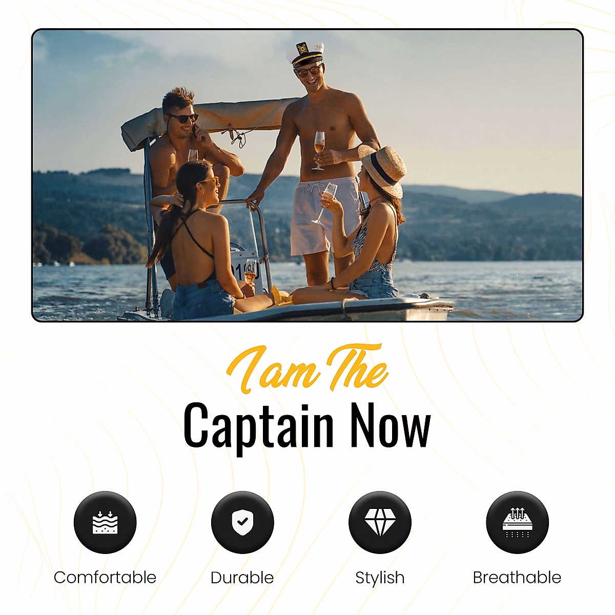 Bachelor Party Captain's Hat, Glasses, Sash Set - Groom To Be Accessories Set Includes Captain's Hat Groom Sunglasses Groom Sash Funny Bridal Shower Groomsman Wedding Gifts Favors Decor Decorations