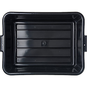 Carlisle FoodService Products 4401103 Comfort Curve Bus Box/Tote Box, 7" Deep, Black