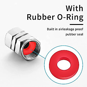 CAYBE Metal Auto Car Tire Valve Stem Caps Compatible with Volvo s60 s90 xc60 xc40 xc90 v60 v90 Series All Models Wheel Cap, Air Valve Caps Styling Decoration Accessories 4pcs