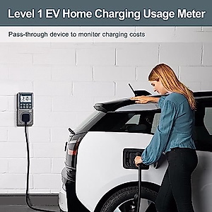 Poniie PN2500 Professional NEMA 5-15 Wi-Fi Wireless Level 1 EV Charger Pass-Through Power Usage Monitor (60-240V, 25Amp)