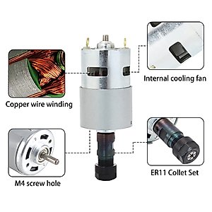 RATTMMOTOR CNC 1610 PRO 3 Axis GRBL Control DIY Mini CNC Router Machine Kit with Offline Controller and 14pcs ER11 Collets CNC Engraving Milling Machine for Cutting Wood Plastic Acrylic PVC PCB