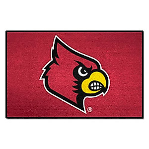 FANMATS Louisville Sports Team Logo Starter Rug 19"x30"