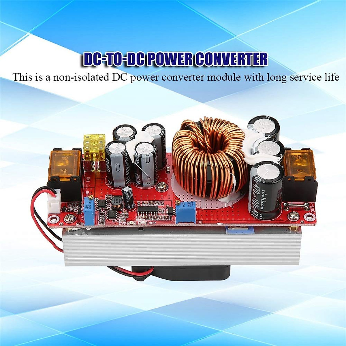 Boost Module, DC-DC 10-60V to 12-97V 1500W 30A Voltage Step Up Converter Boost Constant Voltage Constant Current Power Supply Module
