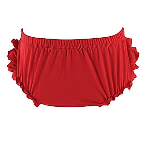 Wennikids Baby Girl's Cotton Shorts and Diaper Cover Bloomers X-Large Black