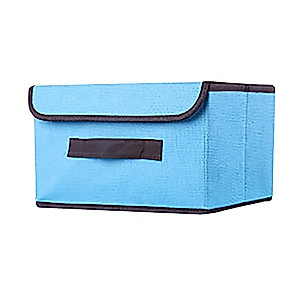 PINGPING Box Sundries Foldable Clothing Box with Lid Storage Portable Box Foldable Storage Storage Housekeeping & Organizers Tote Bins for Storage with Lid