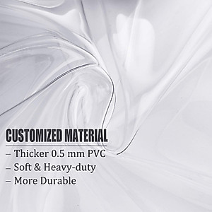 Vorspack Clear Backpack Heavy Duty PVC Transparent Backpack with Reinforced Strap & Large Capacity for College Workplace Security - Purple