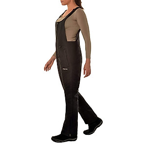 Arctix Women's Essential Insulated Bib Overalls, Black, Small Short