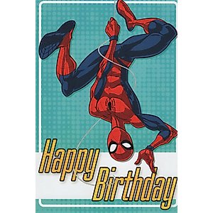 Heartline by Hallmark Spider-man Greeting Card (Spiderman)Happy Birthday Card