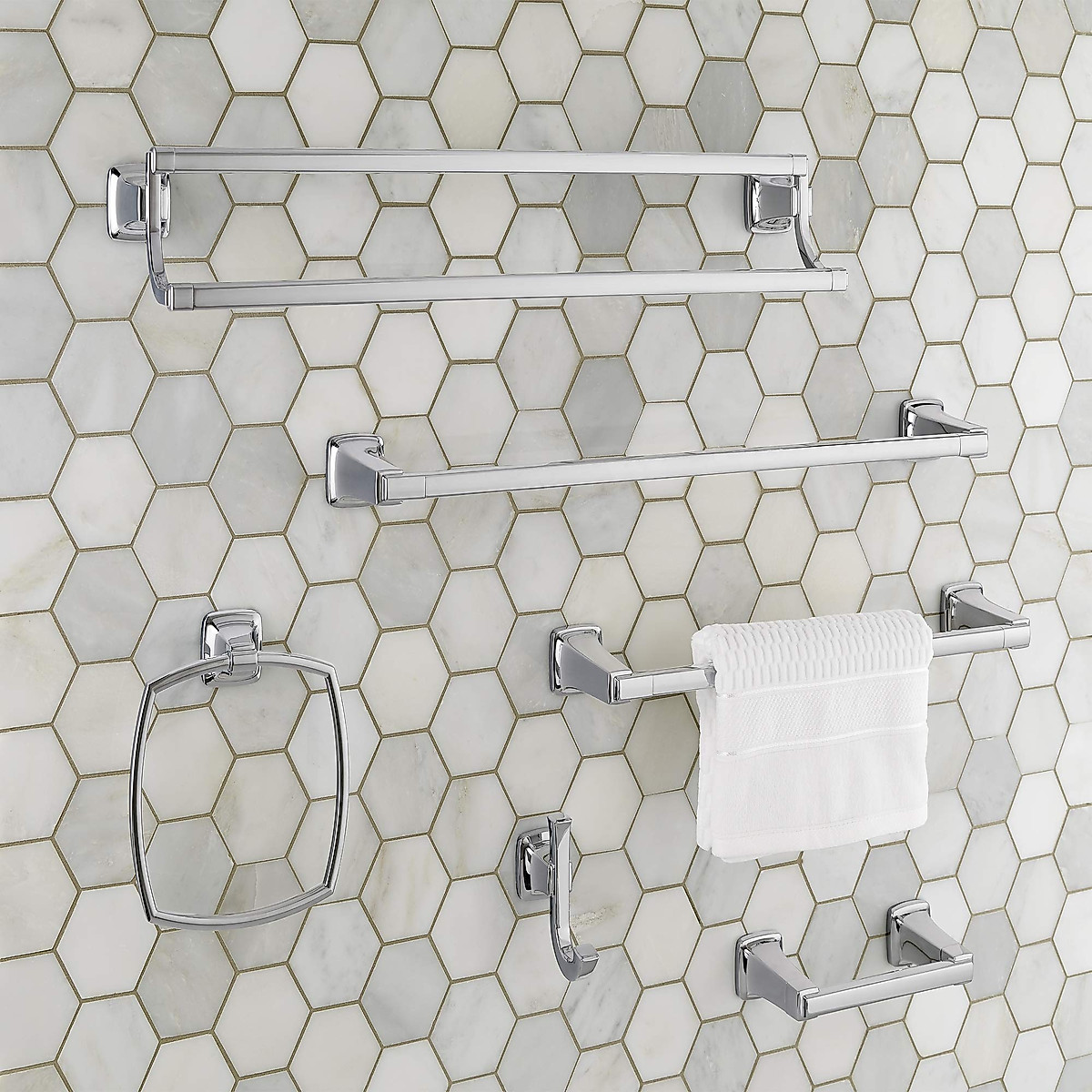 American Standard 7353190.002 Townsend -Towel Ring, Polished Chrome