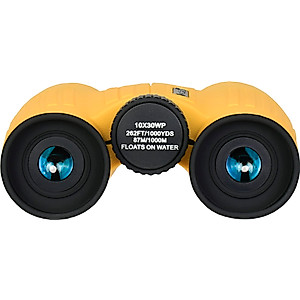 BARSKA 10x30 WP Floatmaster Binoculars (Blue Lens, Yellow) (AB11092)