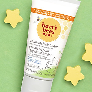 Diaper Rash Ointment, Burt's Bees 100% Natural Baby Skin Care, 3 Ounce (2 Pack)