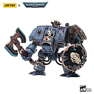 HUAXI DARK SOURCE(HAINAN)TECH JoyToy Warhammer 40k: Space Wolves Venerable Dreadnought Hvor 1:18 Scale Figure