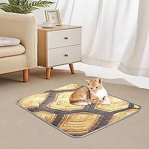 Washable Dog Cooling Mat Turtle Shell Summer Cats Sleeping Mat Carapace Print Dog Bed Mats 22x27.6inch Pet Ice Silk Sleep Kennel Pad Animal Sleep Bed for Home Outdoor Travel