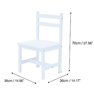 Fantasy Fields Wooden Desk and Chair Set with Storage Shelves with a Modern Design for Students and Crafters, White