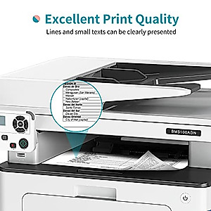 Pantum Laser Printer All in one Monochrome Multifunction Black and White Printer 40ppm,Auto Duplex,Copy＆Scan,Network and USB Only, BM5100ADN