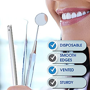 High Volume Evacuator HVE Tips - 1000 HVE Suction Tips Dental Disposable - Vented Evacuation Aspirator Tips with Smooth Edges (White - 10 Bags of 100) by PlastCare USA