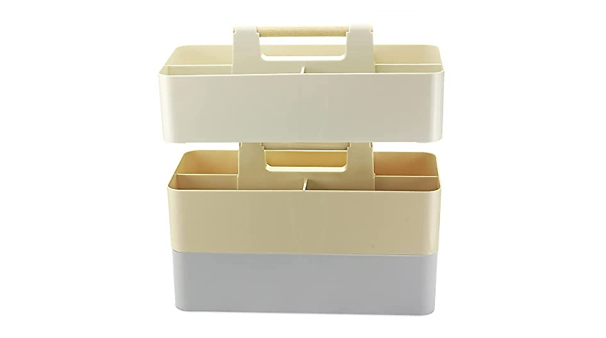 EZOWare 3-Piece Stackable Caddy Set for Organization | Multi-Use Storage