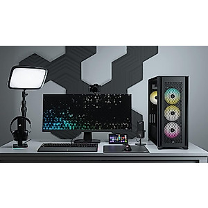 CORSAIR 7000D AIRFLOW Full-Tower ATX PC Case – High-Airflow Front Panel – Spacious Interior – Easy Cable Management – 3x 140mm AirGuide Fans with PWM Repeater Included – Black