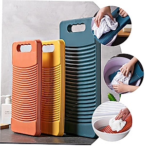 FONDOTIN 3pcs mini washboard Household Washing Board wash board small washboard for hand washing clothes small washing boards washing washboard plastic color contrast child coat board pp