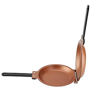 Double Side Non-stick Frying Pan, Frying Pan with Double-sided Flip Design- Easy-to-clean for Fried Egg Pancake Pan