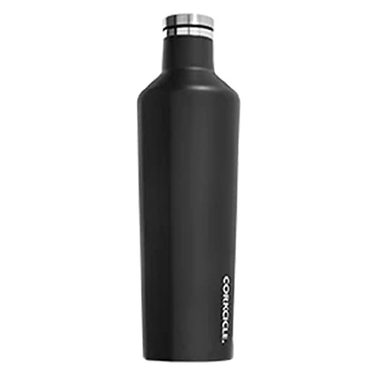 Corkcicle Canteen - Water Bottle and Thermos - Keeps Beverages Cold for Over 25, Hot for Over 12 Hours - Triple Insulated with Shatterproof Stainless Steel Construction - Matte Black - 25 oz.