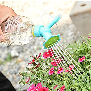 Rhinoon 2 in 1 Plastic Sprinkler Nozzle | Bottle Cap Sprinkler Plant Dual Head Bottle Bonsai Watering Can for Indoor Seedlings Plant Garden Tool,Flower Waterers Bottle Watering Cans Sprinkler