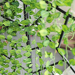 FOKEN 12 Pack Artificial Ivy Garland Fake Ivy Leaves Hanging Plants Vine Greenery Garland Home Kitchen Balcony Garden Office Wedding Wall Decor