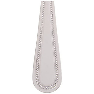 Winco 12-Piece Dots Bouillon Spoon Set, 18-0 Stainless Steel,Silver