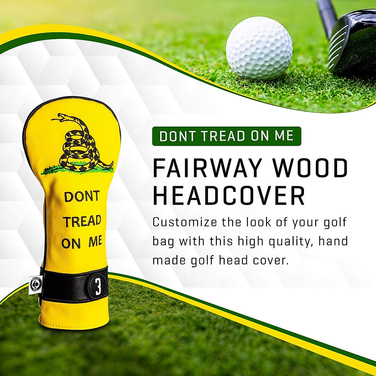 Pins & Aces USA Driver & DTOM Fairway Golf Headcover Bundle