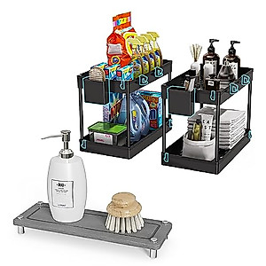 Johamoo Instant Dry Sink Organizer & Under Sink Organizer Set