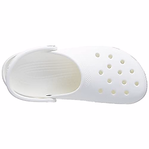 Crocs Unisex-Adult Classic Clogs (Best Sellers), White, 7 Men/9 Women