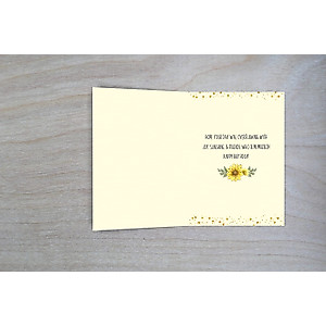 Red Door Inspirations Happy Belated Birthday Card, Single Card and Envelope (Bee-Lated Single Birthday Card)