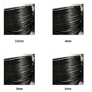Birmingfive 1 Roll Bonsai Wires Anodized Aluminum Bonsai Training Wire with 4 Sizes 3.5 mm, 4 mm, 5 mm, 6 mm, 500g Large Roll, Black & White
