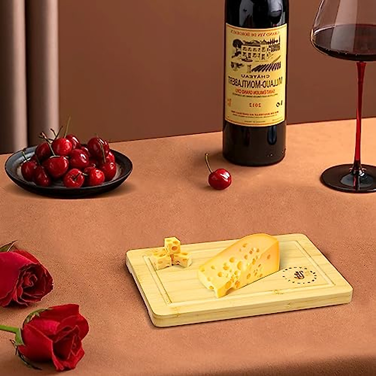 Wood Cutting Board For Kitchen XL Bamboo Chopping Boards With Juice groove, Extra Large Charcuterie Board, Prep Meat veggies Fruits Large Wooden Board, Carving & Butcher Block Brisket Gifting Registry