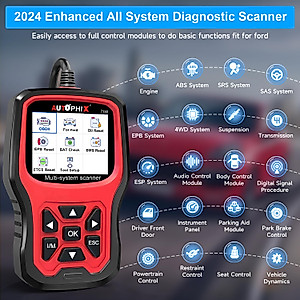 2024 Elite AUTOPHIX 7150 Full System Diagnostic Scan Tool Fit for Ford Lincoln Mercury All Function OBD2 Scanner with Engine ABS SRS SAS Oil EPB DPF TPMS Reset Code Reader Battery Registration Tool