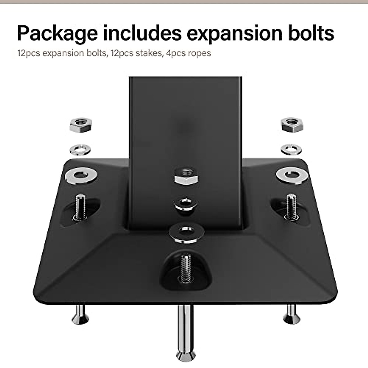 LAUSAINT HOME Outdoor Patio Gazebo 10'x10' with Expansion Bolts, Heavy Duty Party Tent & Shelter with Double Roofs, Mosquito Nettings and Privacy Screens for Backyard, Patio, Garden, Lawn, Smoke Grey