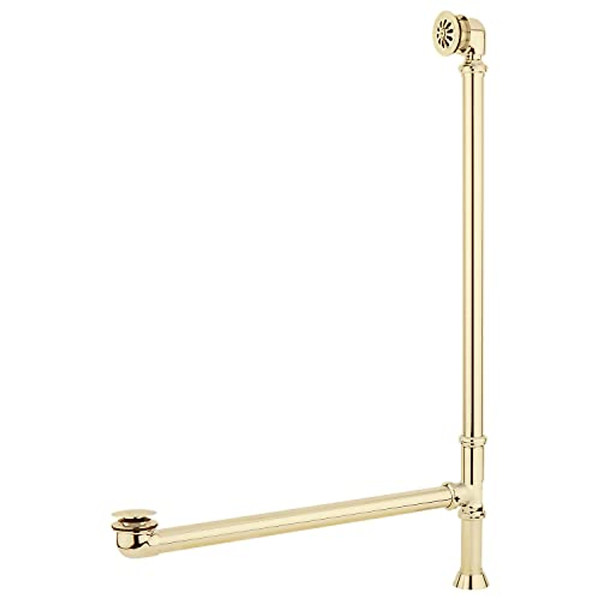 Signature Hardware 946174-69-T Rosalind 69" Acrylic Soaking Clawfoot Tub with Pre-Drilled Overflow Hole, Imperial Feet and Tap Deck