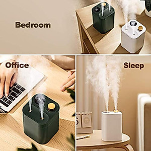 Fanximan Mini Battery Powered Cordless Humidifier - Portable Wireless Plant Humidifier,USB Rechargeable Small Humidifier for baby,Bedroom,Travel,Office